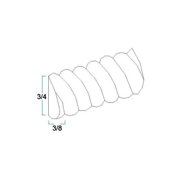 Rope Insert Molding 96″ - Leen cabinets