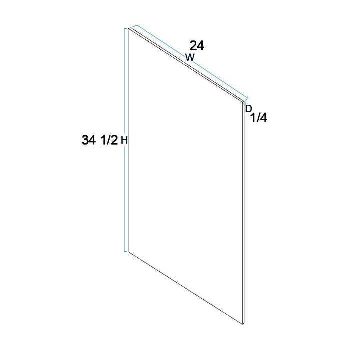 Craftsman Lily Green Shaker Base Skin Panel 24″ - Leen cabinets